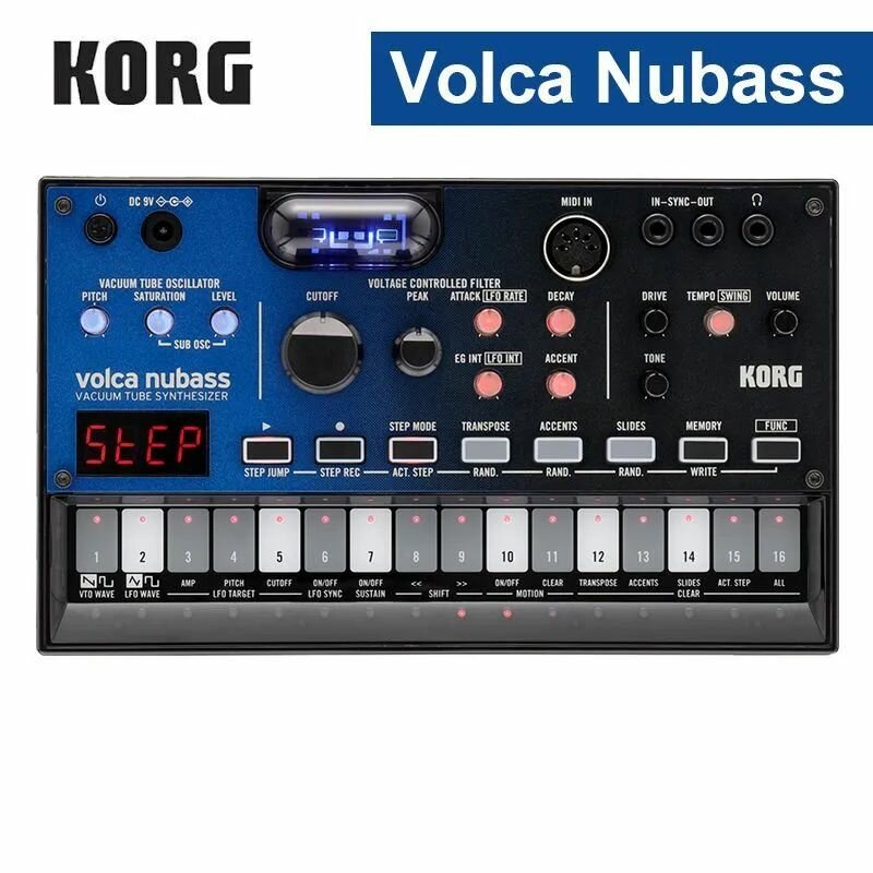 Korg Volca NuBass вакуумный басовый синтезатор (Подарите европейский стандартный адаптер)