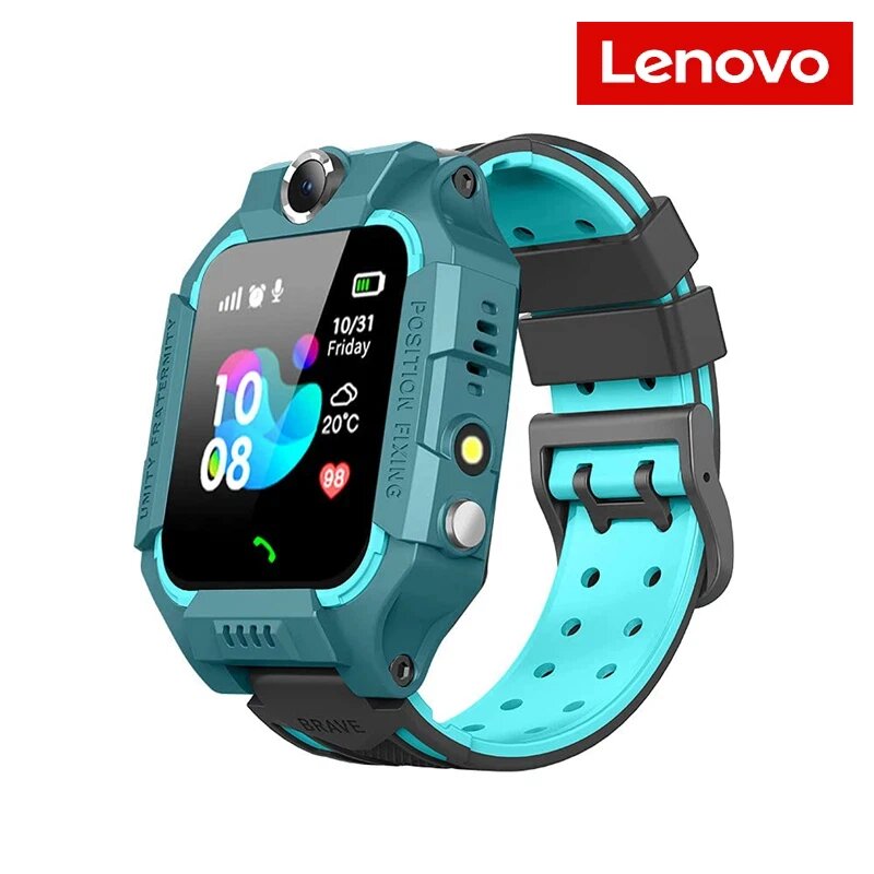 Lenovo Детские смарт-часы зеленые, 1.44"