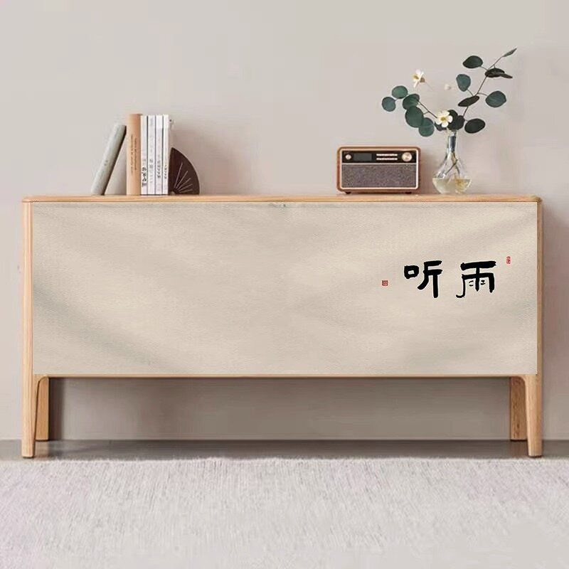 Шторка для шкафа с раздвижной направляющей на липучке, тканевая шторка для дверей книжного шкафа, пылезащитная шторка для обувницы и декоративная шторка для кухонных шкафов для скрытия беспорядка.