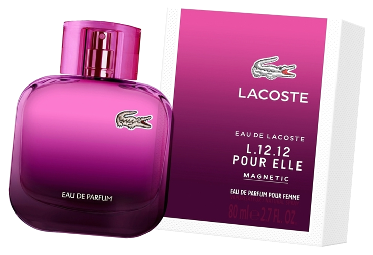 Парфюмерная вода Лакост фиолетовые женская 80 мл - Lacoste L.12.12 Magnetic Pour Elle