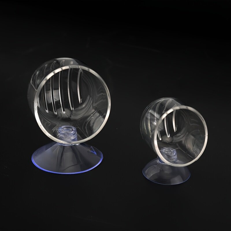 2 шт. Прозрачные кормушки для аквариума с присоской, PVC, для мотыля и червей, набор для акваскейпа