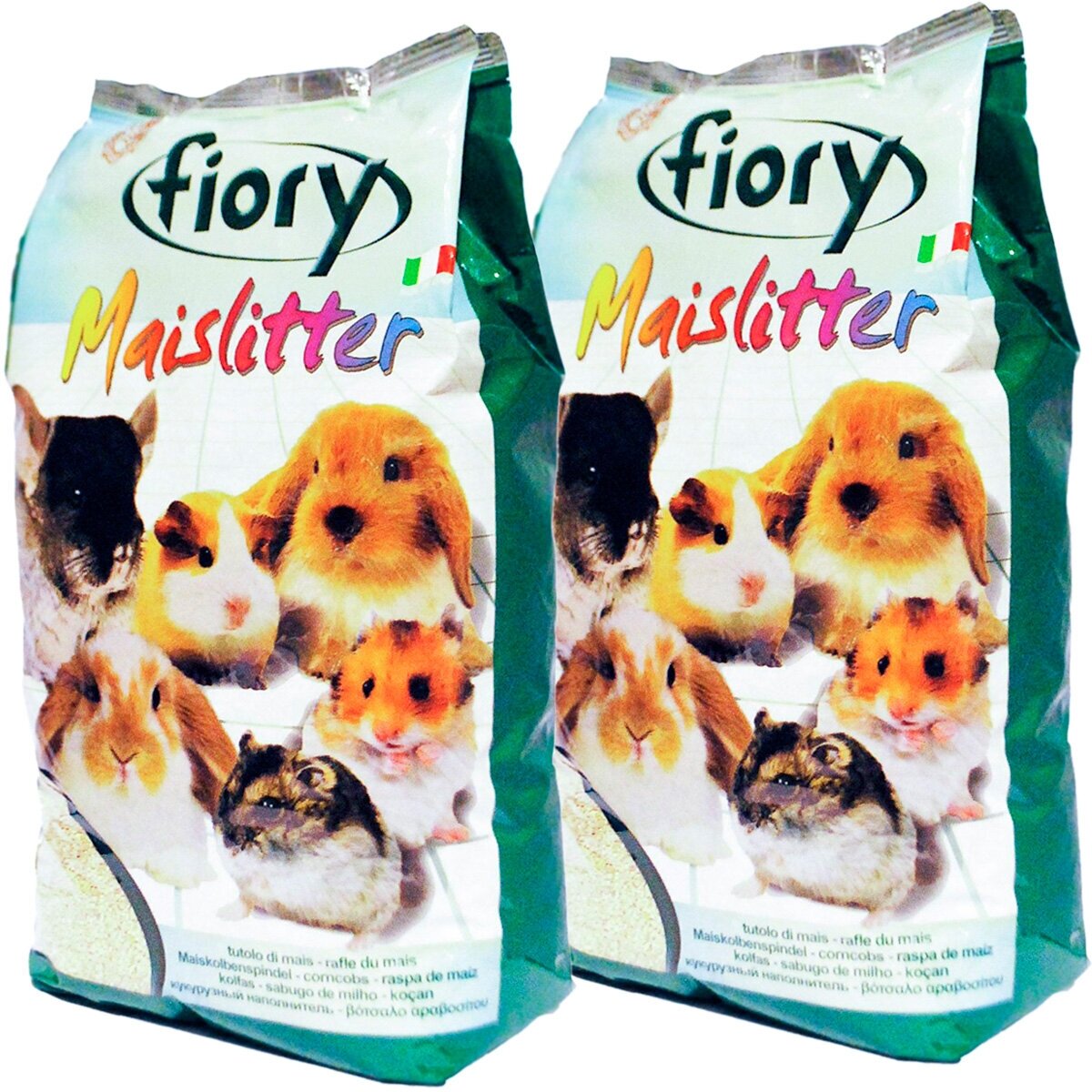 FIORY MAISLITTER наполнитель кукурузный для грызунов (5 + 5 л)