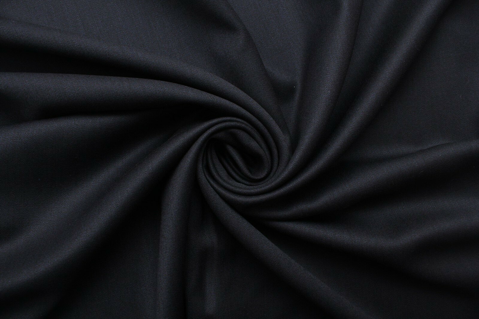 Ткань Габардин шерстяной костюмный чёрно-синий , 430 г/пм, ш154см, 0,5 м