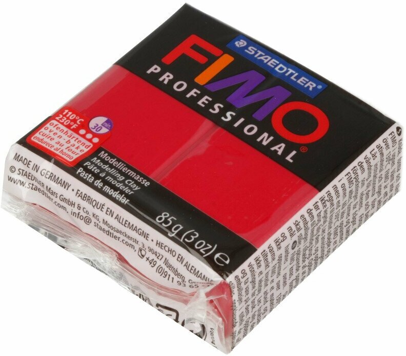 FIMO Professional полимерная глина 85 г 8004-29 пунцовый