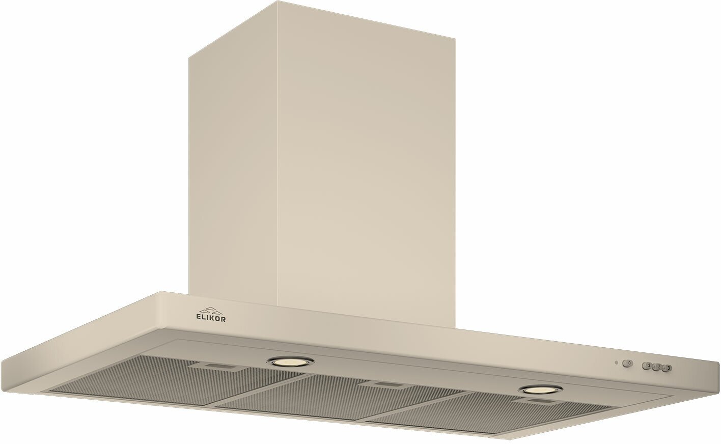 Вытяжка Elikor Квадра 90П-650-К3Д, топленое молоко