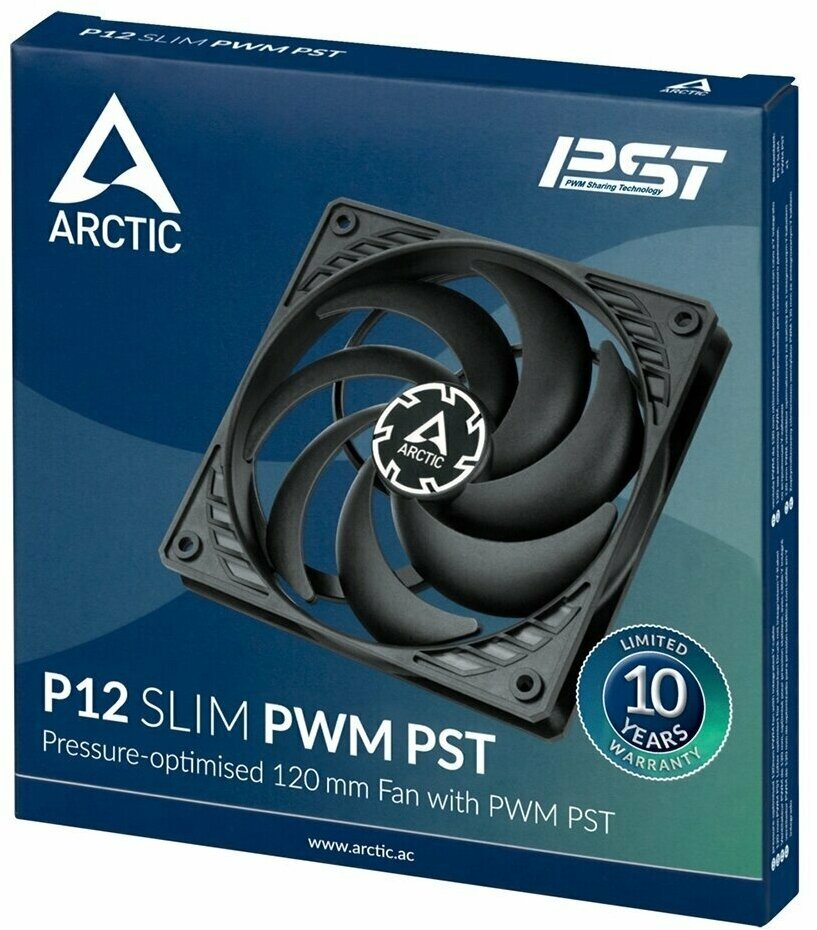 Вентилятор корпусной ARCTIC P12 SLIM PWM PST (ACFAN00187A)