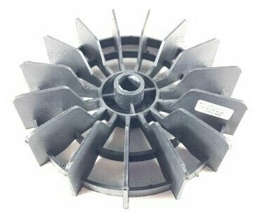 Крыльчатка двигателя компрессора (диаметр - 137 мм, посадка - 14 мм, толщина 31 мм)