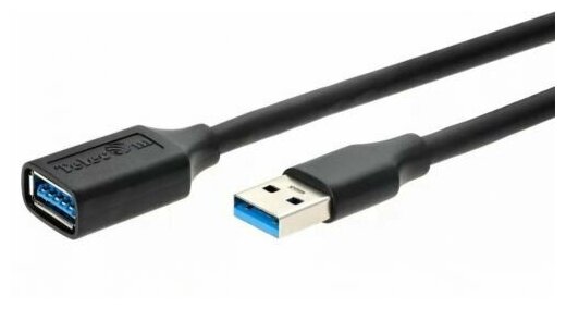 Кабель интерфейсный USB 3.0 Telecom TUS708-3M удлинительный USB3.0 A(M)/(F), черный, 3m
