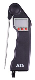 Термометр цифровой со щупом (-50+300С) пластик, нержавеющая сталь L=11.5 см ILSA 4144146