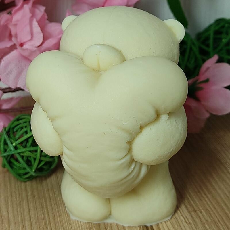 Молд силиконовый Brilliant Mold. Форма Мишка с сердцем