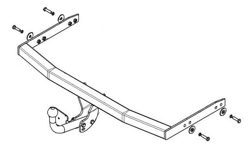 Фаркоп AvtoS для SKODA OCTAVIA, ESTATE, TOUR (1996-2004, 1998-2002, 2000-2011) с универсальной электрикой Smart(блок) и сертификатом в комплекте, арт.(SK 04+smart)