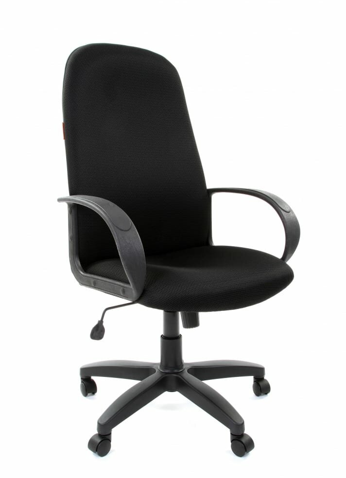 Компьютерное кресло CHAIRMAN 279 TW-11 черный, высота сиденья регулируется, подлокотники, тканевая обивка