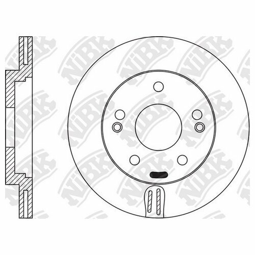 Тормозной диск передний Nibk RN1562 для Hyundai i30; Kia Ceed, Cerato, PRO CEED JD