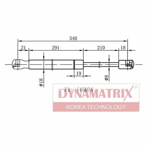 Амортизатор багажника Dynamatrix-Korea DGS011499 для BMW 3 серия E91