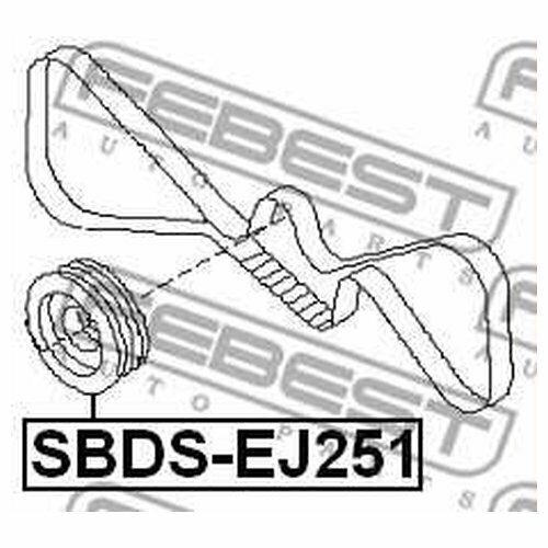 Шкив коленвала Febest sbdsej251 для Subaru Forester, Impreza, Legacy II, III, IV, V