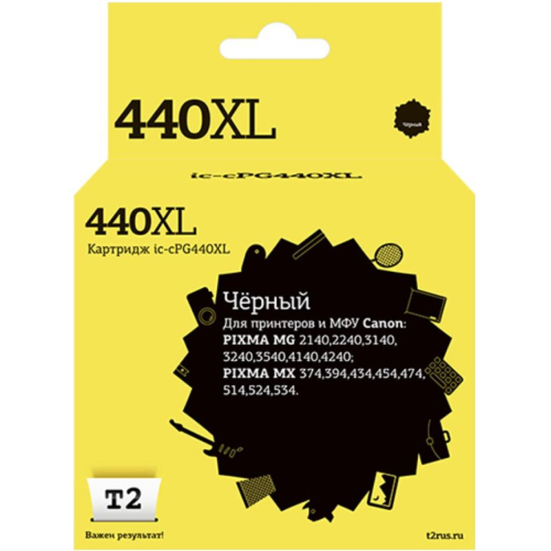 Картридж струйный T2 PG-440 XL (IC-CPG440XL) чер. для Canon MG2140/3140/3540 1713266