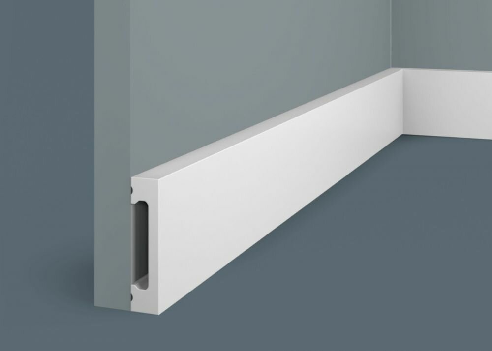 Плинтус Cosca PX050 Экополимер В65хШ13хД2000 мм / Коска.