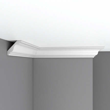 Плинтус Потолочный Гладкий Decomaster DP336 В65хШ65хД2400 мм / Коска.