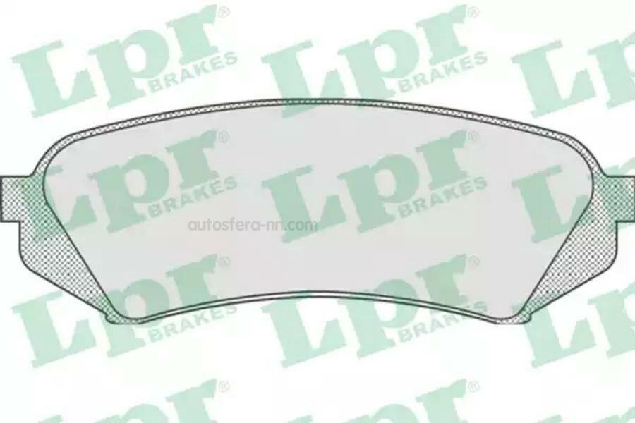 LPR 05P835 колодки дисковые задние!\ Toyota Land Cruiser 100 4.7i/4.2TD 98>