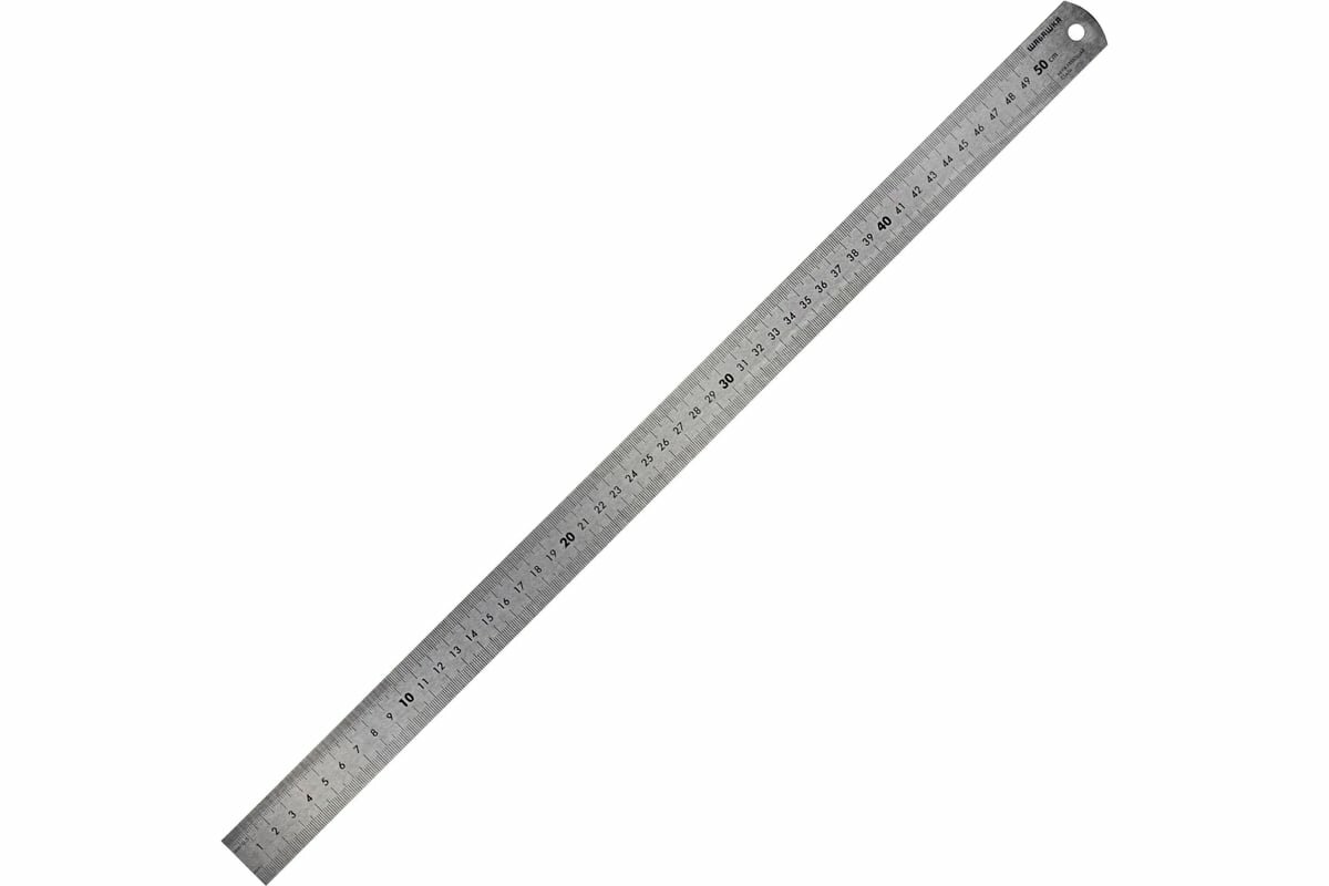 Шабашка Линейка, двухсторонняя шкала, нержавеющая сталь, 500 мм 228550