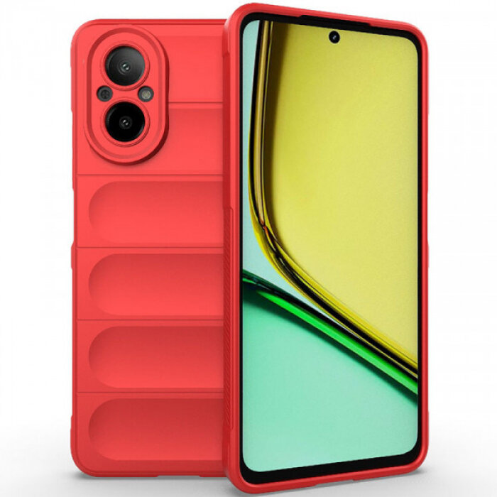 Flex Silicone Противоударный чехол для Realme C67 с защитой камеры и микрофиброй