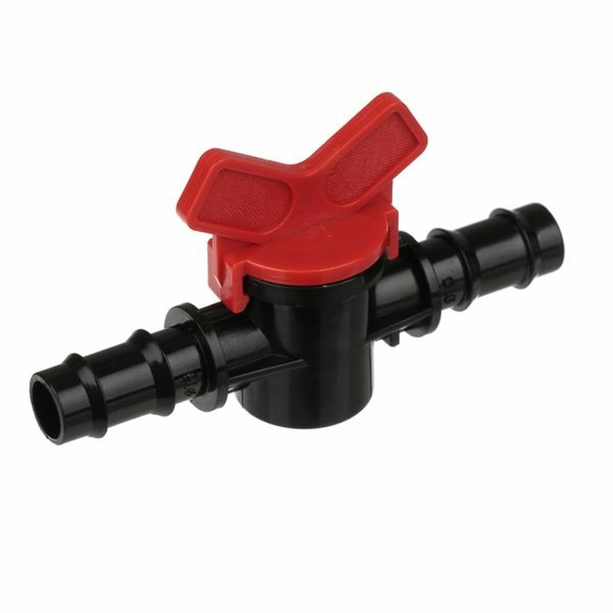 Кран проходной для шланга, d16*16мм, пластмасса