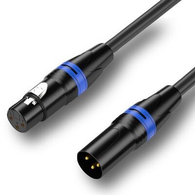 Кабель XLR(M) - XLR(F) 1m, черный