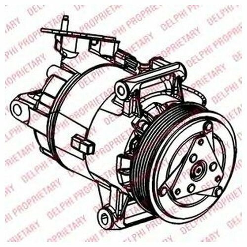 Компрессор кондиционера Delphi tsp0155927 для Nissan Qashqai I
