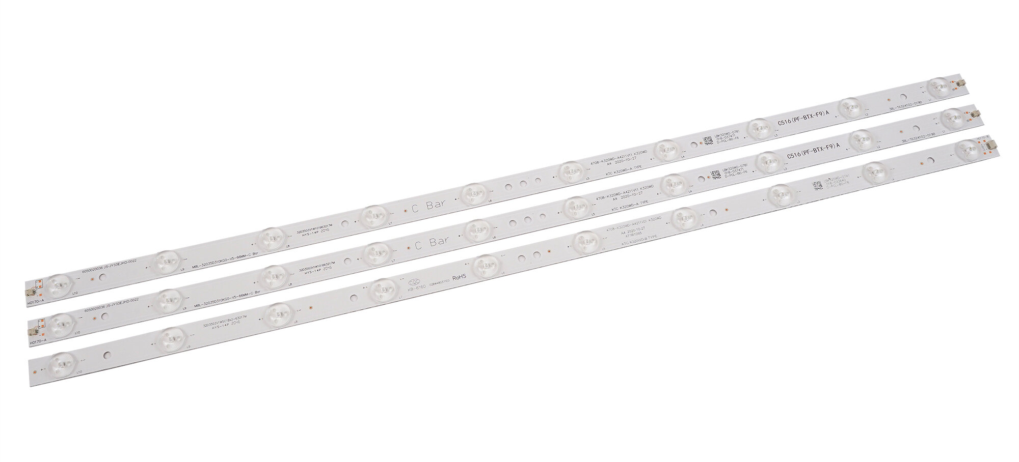 Светодиодная подсветка для 32' Philips LBK320WD-D7A1, 4708-K320WD-A4211V11, LBK320WD-D7A1 (2A+1B) 3шт