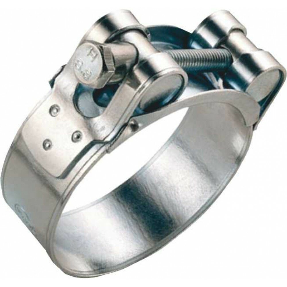 Хомут силовой Др: 68-73мм Ш:24мм Т:1.5мм Болт: М8*70 (в уп:5 шт) Оцинкованная сталь TM Nord YADA