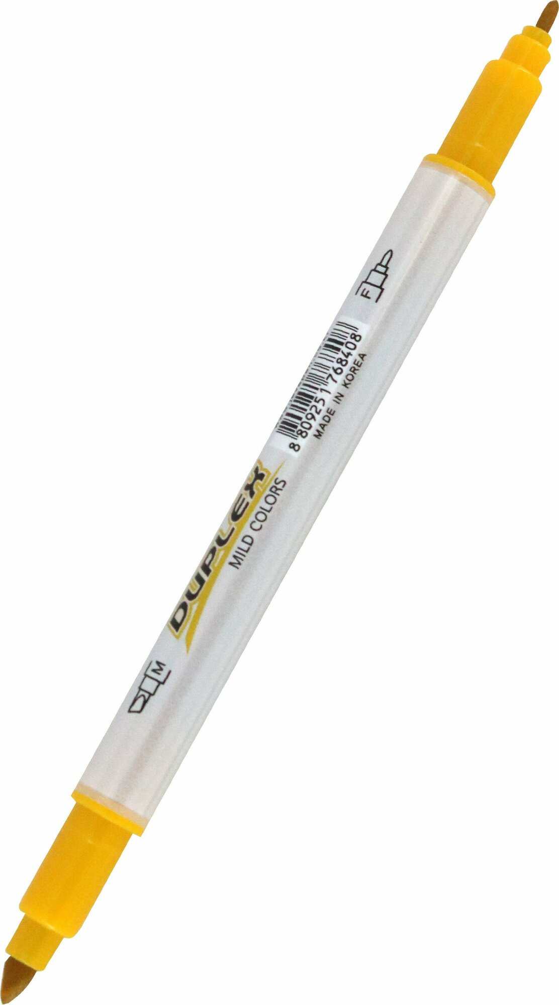 Текстовыделитель двусторонний Duplex, золотой