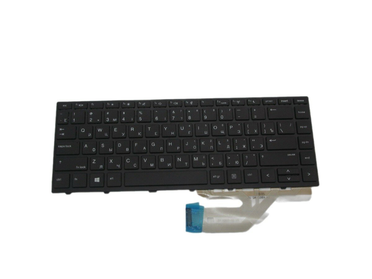 Клавиатура для ноутбука HP Probook 430 G5, 440 G5, 445 G5 черная, рамка черная, KBD-HP-164