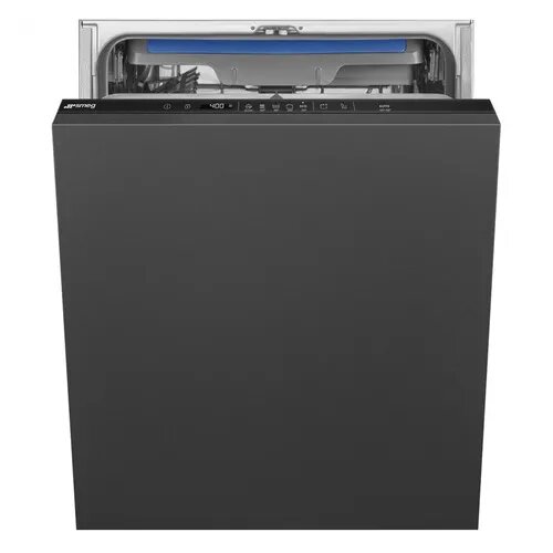 Встраиваемая посудомоечная машина SMEG STL362DQ, полноразмерная, ширина 59.6см, полновстраиваемая, загрузка 14 комплектов, черный
