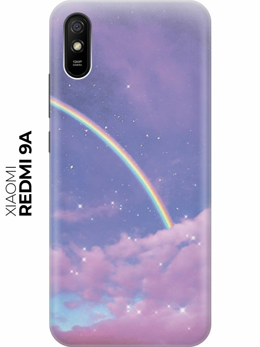 Силиконовый чехол Волшебная радуга в облаках на Xiaomi Redmi 9A / Сяоми Редми 9А