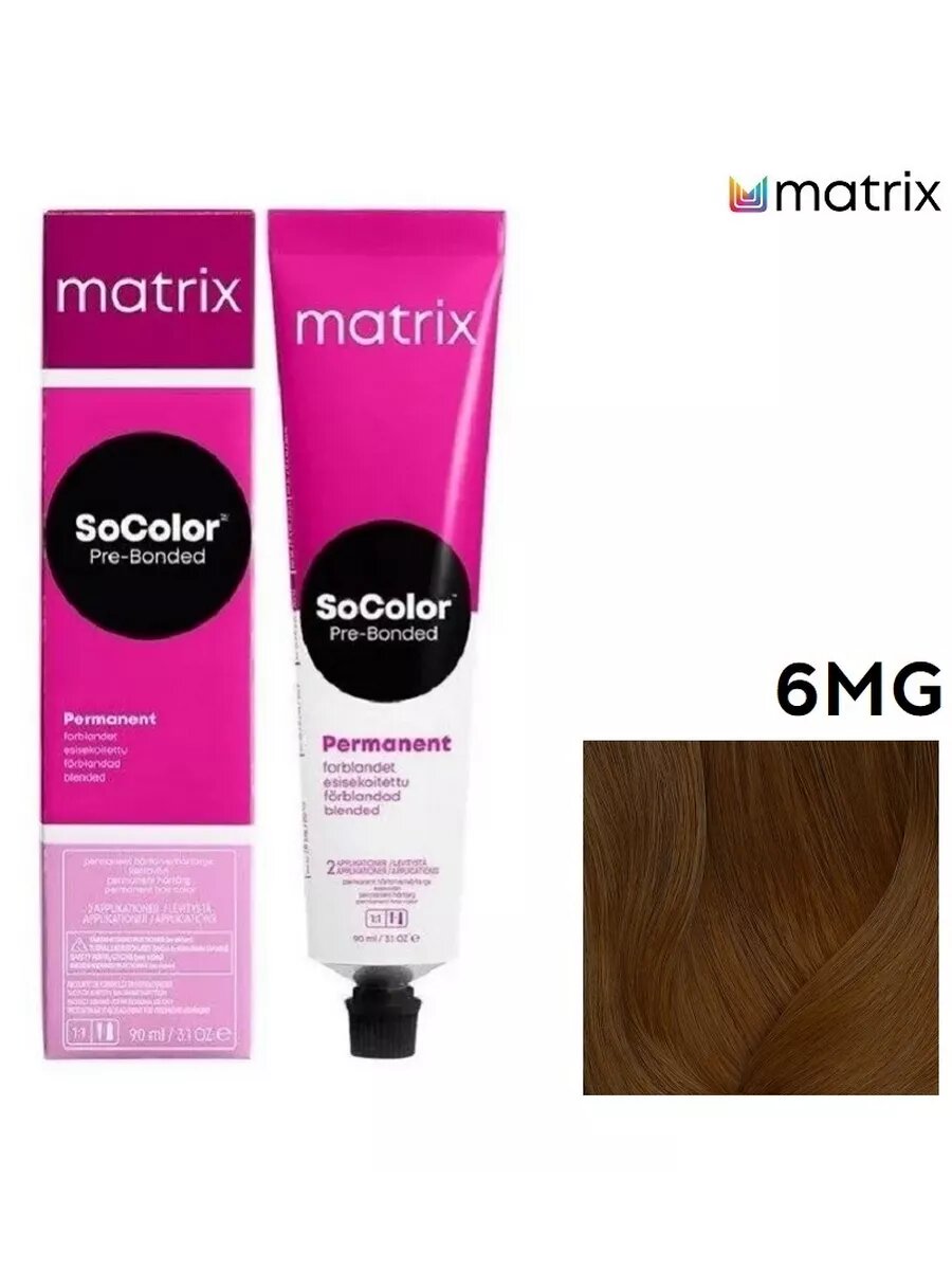 Matrix SoColor 6MG Стойкая краска для волос 90 мл