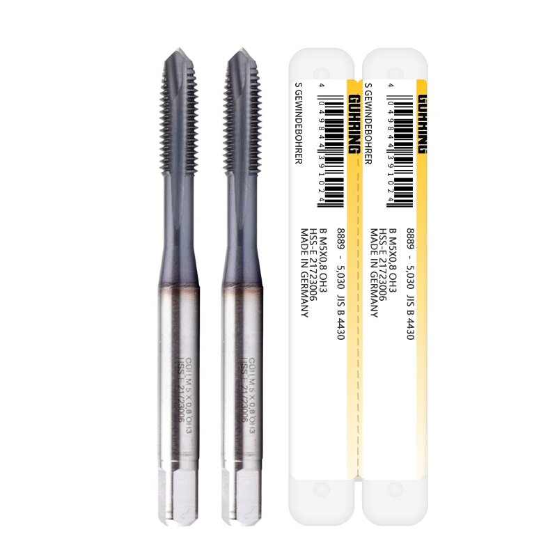 GUHRING Спиральные метчики для резьбы M3-M18, Spiral Pointed Tap, M3X0.5, 1PCS