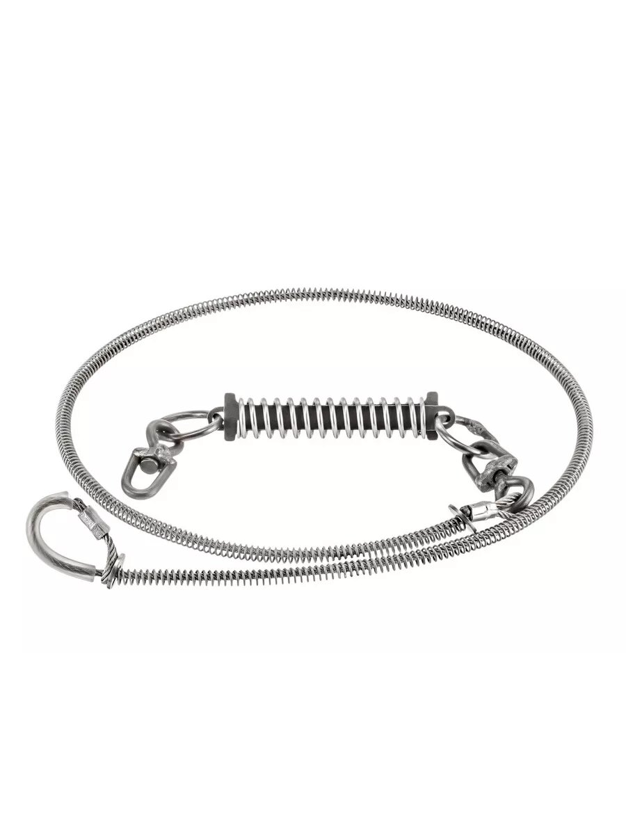 Пружина КП-140 в сборе с тросом 4мм и аморт для жив-ки(0825)