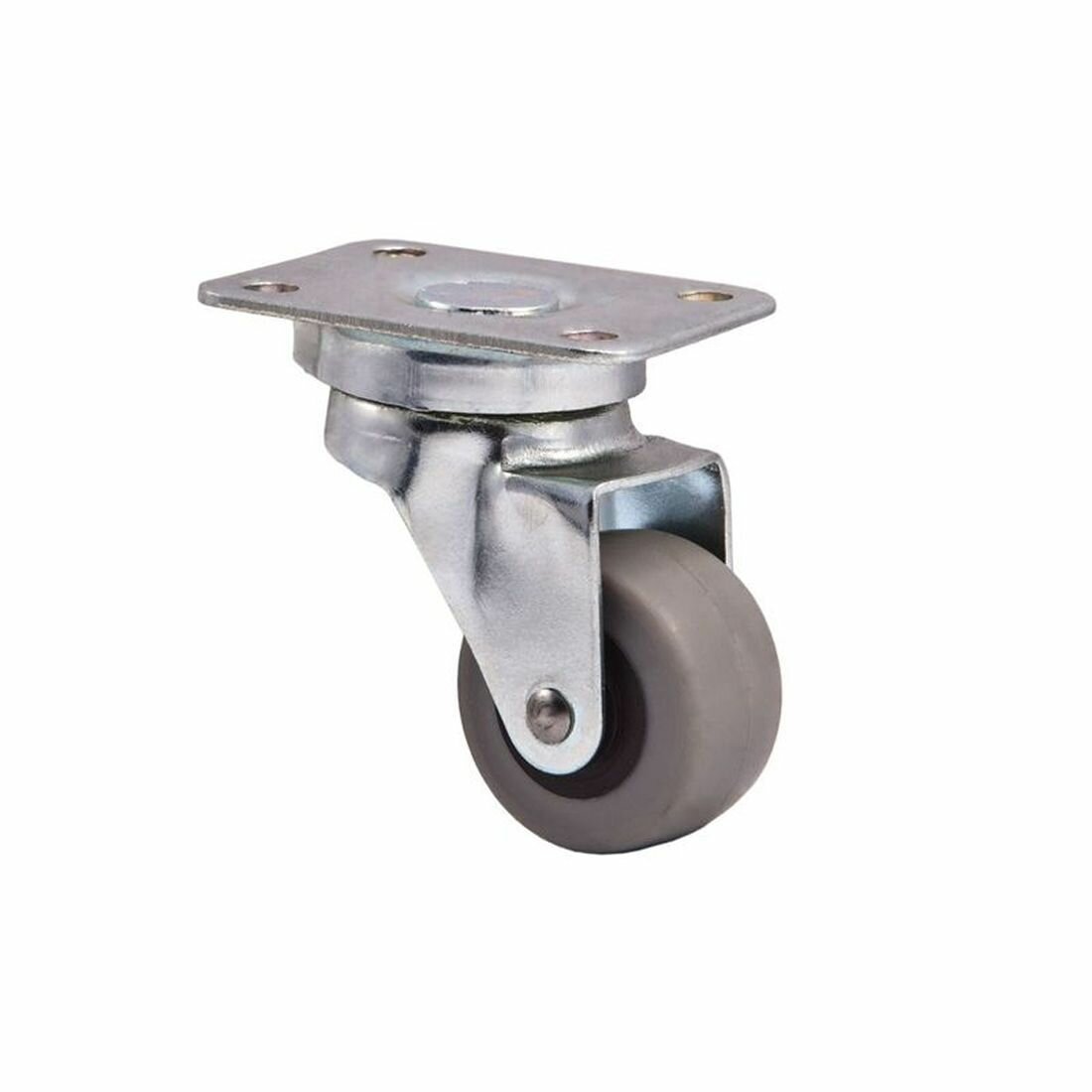 Колесо мебельное d40мм с резиновым ободом, Н=58, высокое