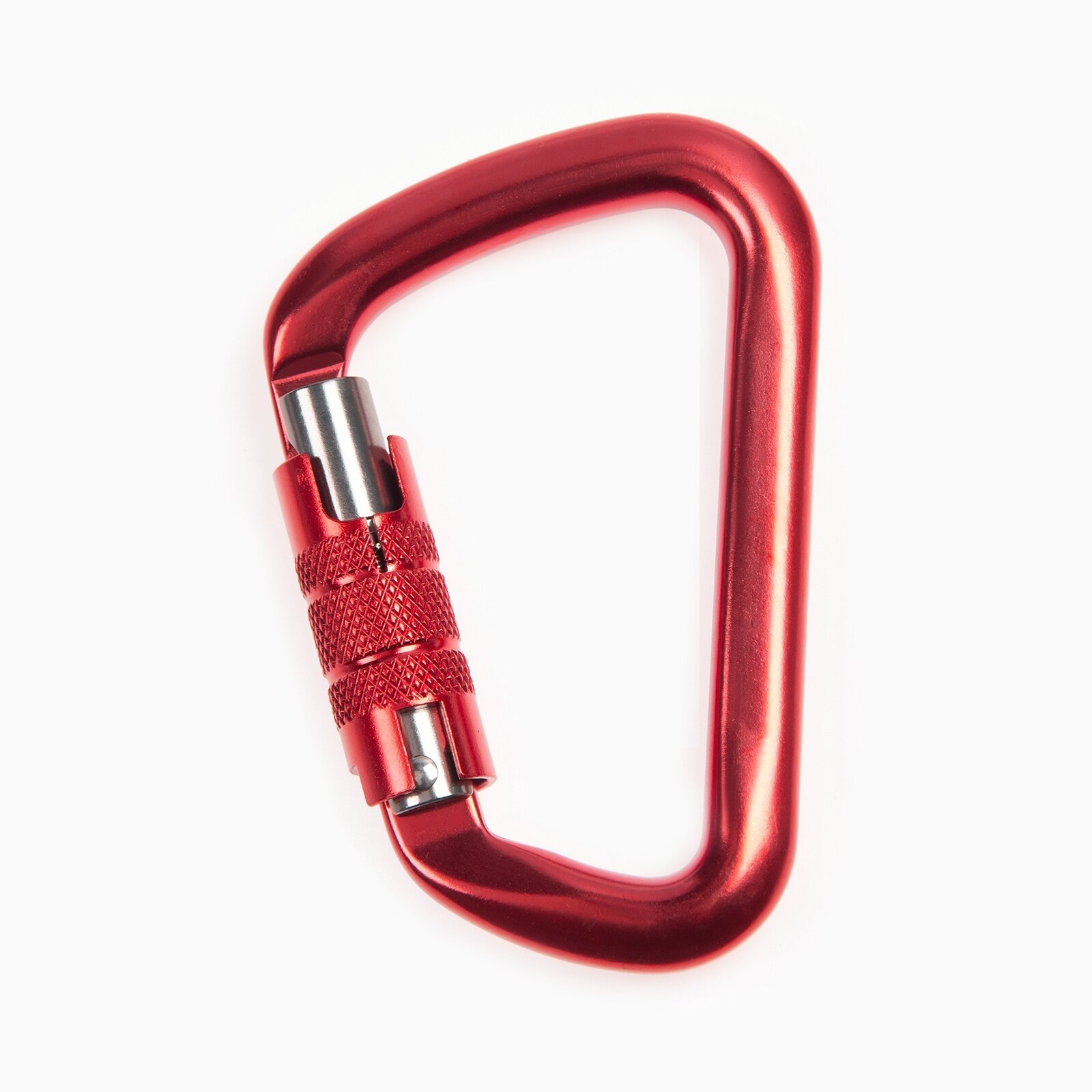 Карабин с байонетной муфтой, 11 х 7 см, 30 KN, красный, 10181732