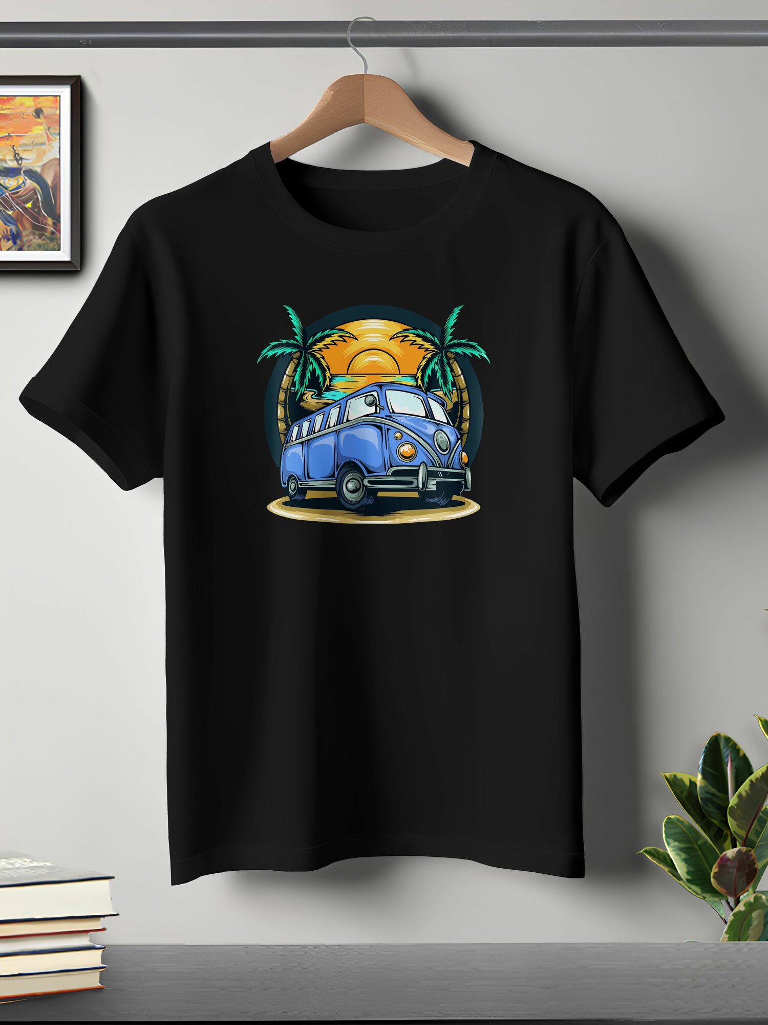 Футболка ONEQ унисекс 68-70 (6XL) размер с принтом Summer SVG, черная