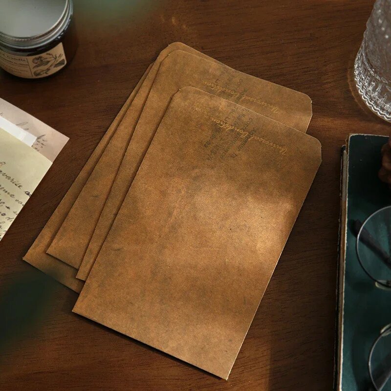 Винтажные конверты из крафт-бумаги kraft paper envelopes B-10pcs 16x11cm