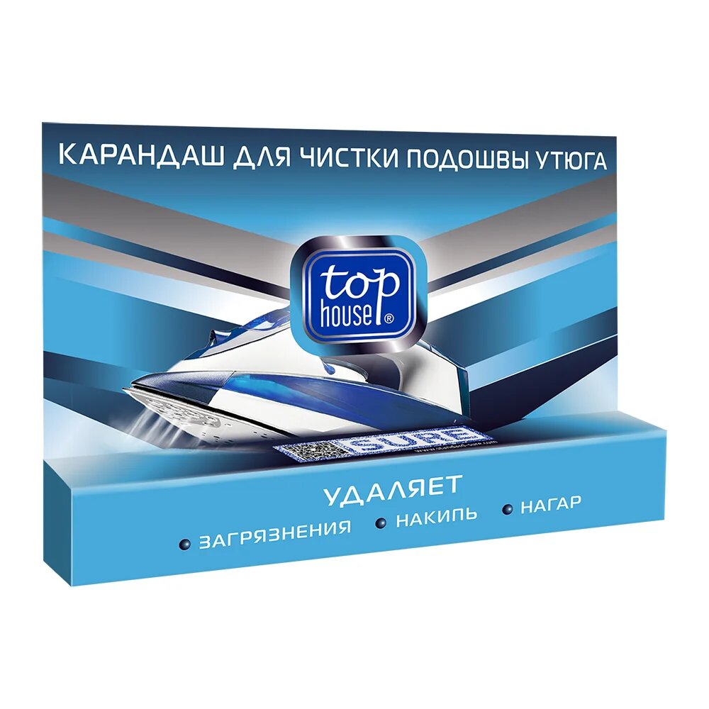Карандаш для чистки подошвы утюга TOP HOUSE 32 г 393217