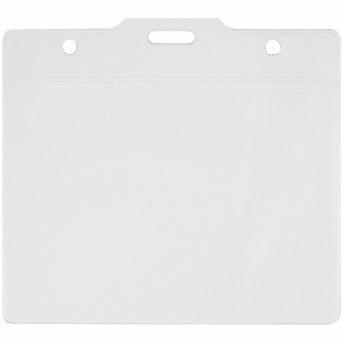 Бейдж горизонтальный OfficeSpace, 125x110мм (вставка 120x90мм), пластик, без держателя (284647), 10шт.