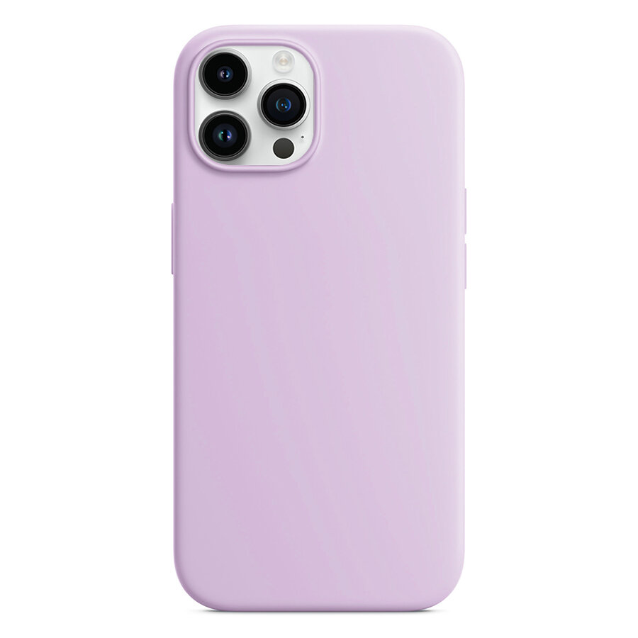 Чехол Silicone Case with MagSafe и Анимация цвета для iPhone 14 Pro Max 6.7", лиловый (5)