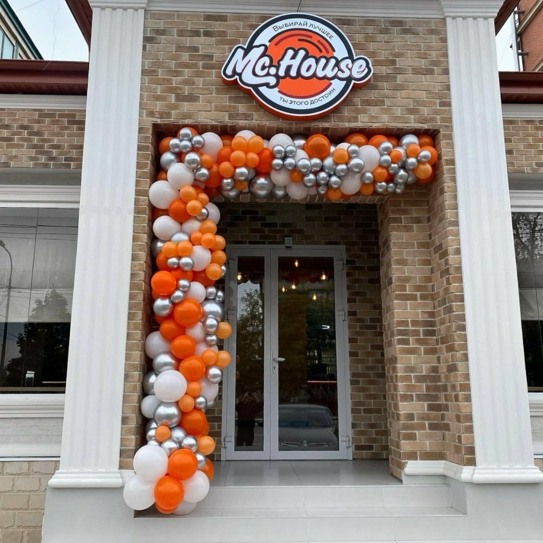 Гирлянда из шариков разных размеров на вход