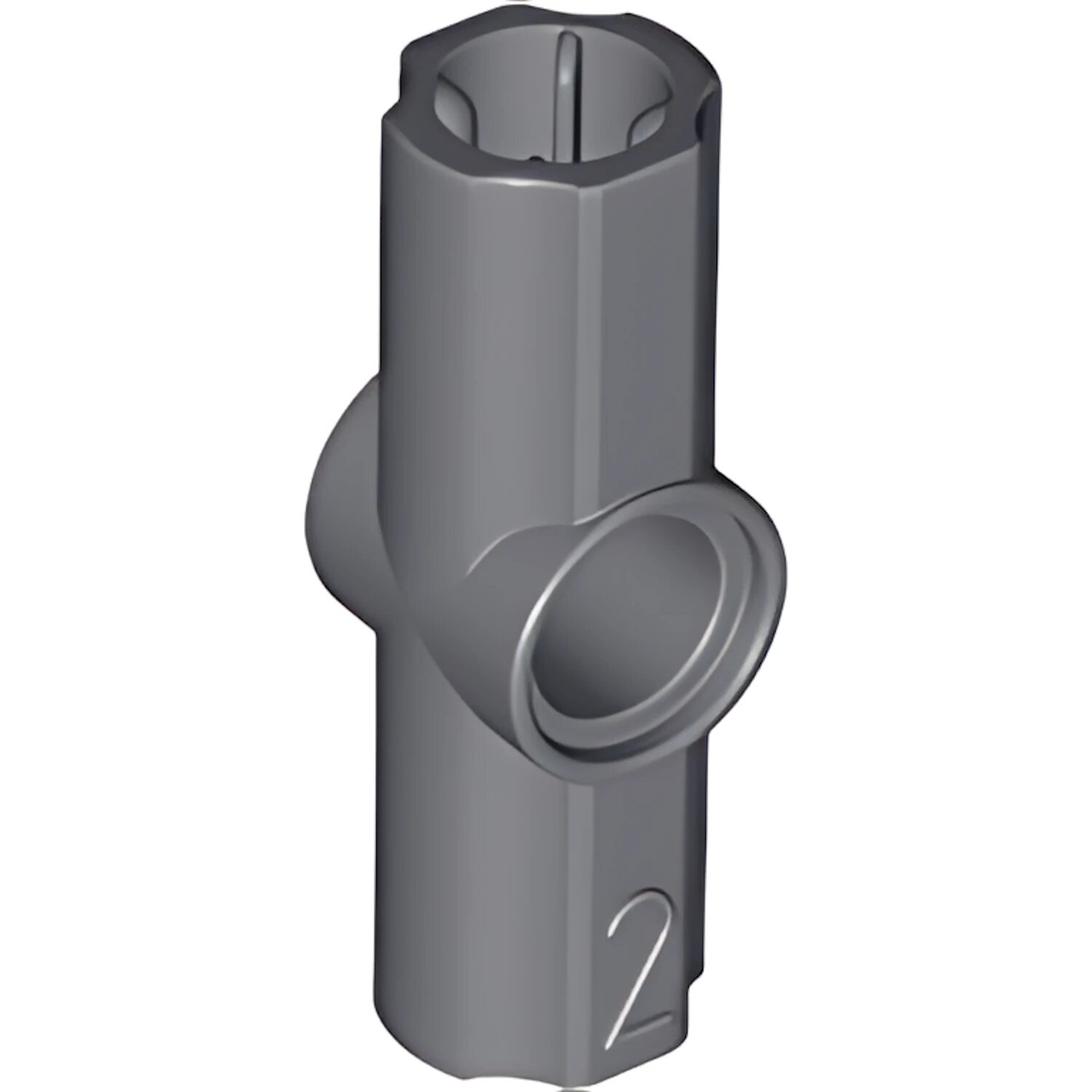 Деталь LEGO Technic, Axle and Pin Connector Angled #2 - 180 degrees 32034 Dark Bluish Gray U