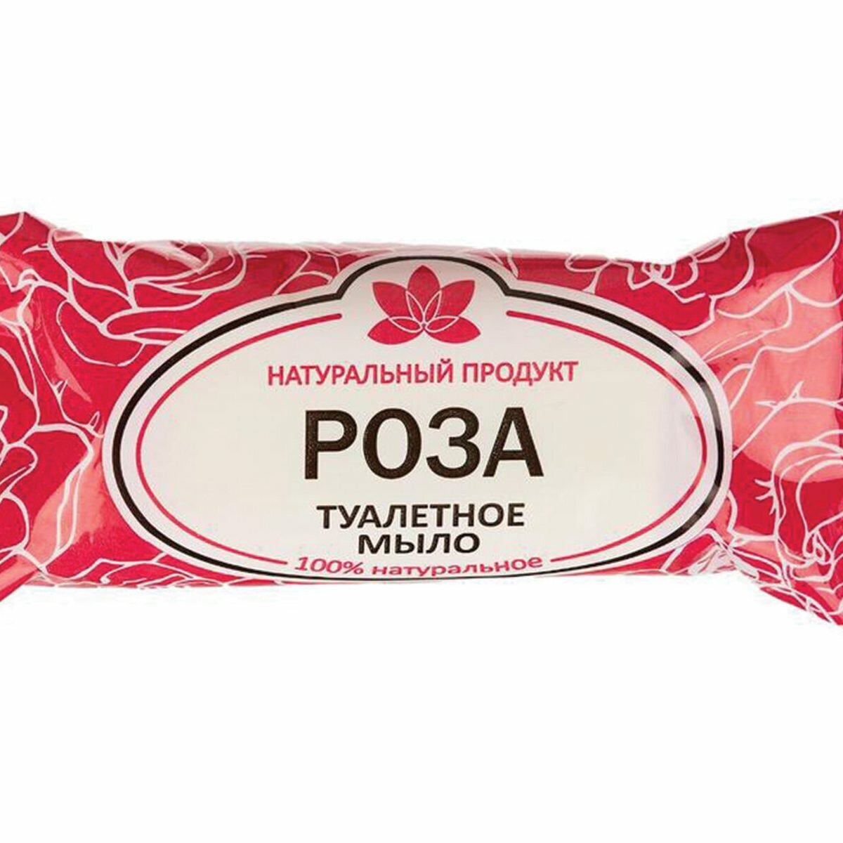 Мыло кусковое туалетное Агропром-Юг "Роза", натуральное, 75г (732300)