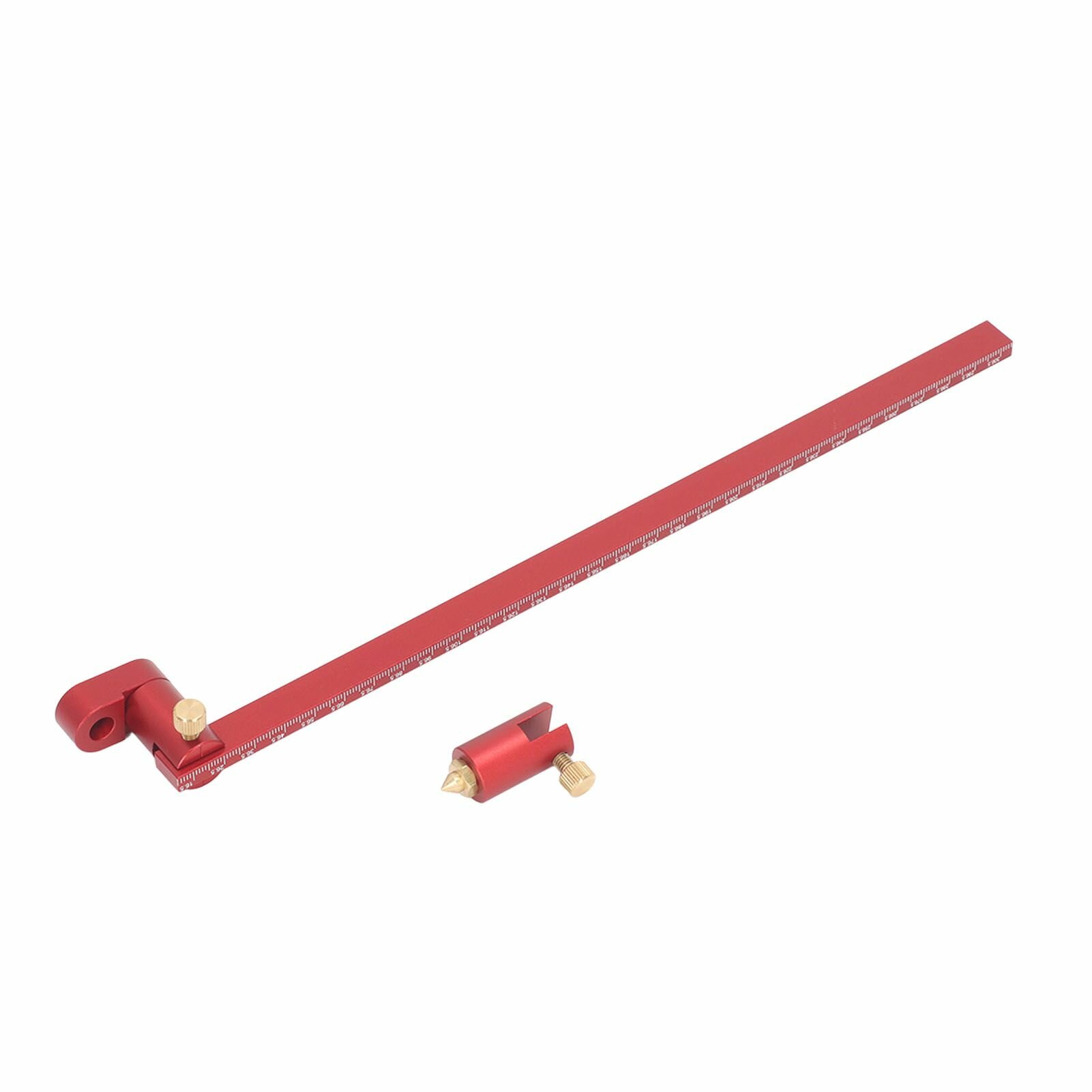 Круглая линейка для деревообработки из алюминиевого сплава 300 мм, плотниковый калибр, инструмент для рисования кругов для точных измерений, точной разметки и резки