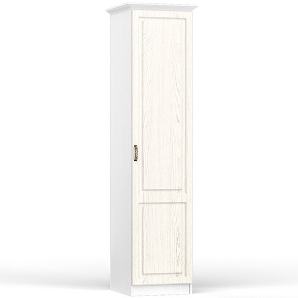 Ливерпуль Шкаф 13.27 + карниз, цвет ясень ваниль/белый