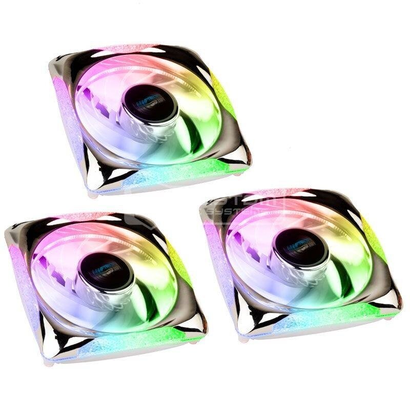 Вентилятор 120x120x25 Lamptron PLUTO+, ARGB PWM, 900-1800rpm, 40dB(M), 0.36A, HB, LAMP-PAP01, 3pcs